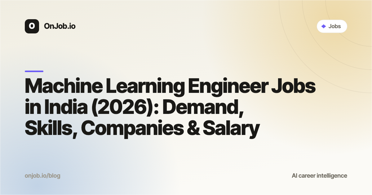 Machine Learning Engineer Jobs in India (2026): Demand