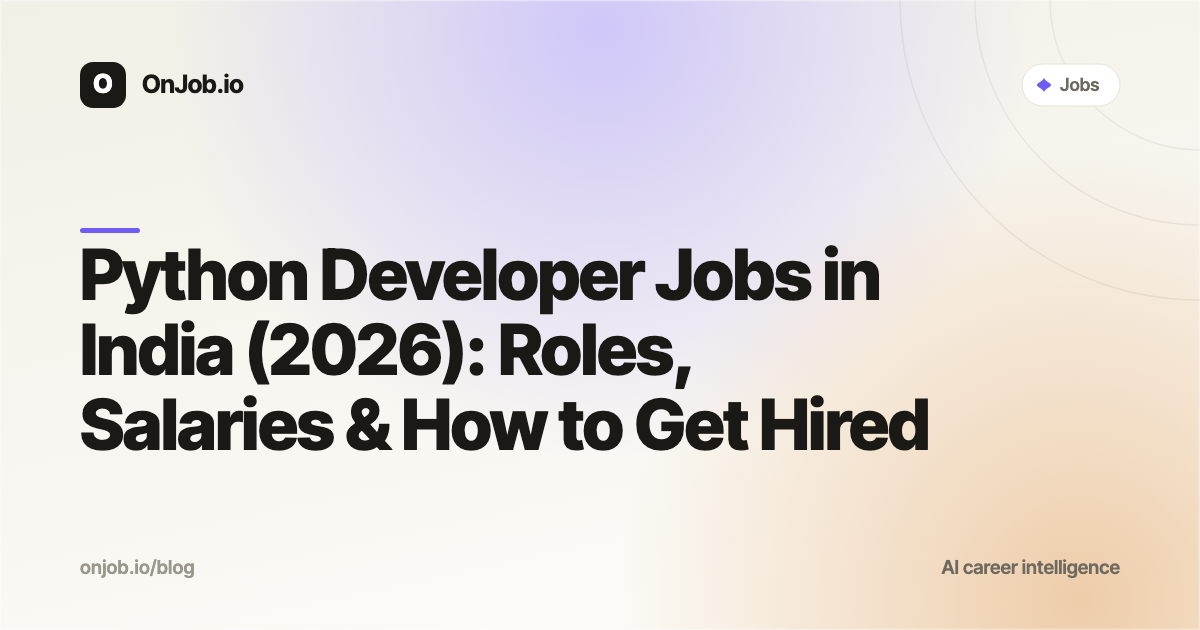Python Developer Jobs in India (2026): Roles, Salaries